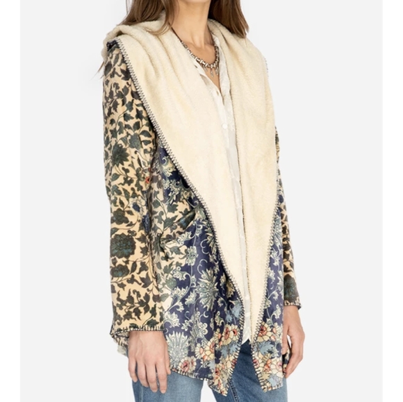 Johnny Was | Sweaters | Johnny Was Itabora Sherpa Hoodie Boho Size Xl ...